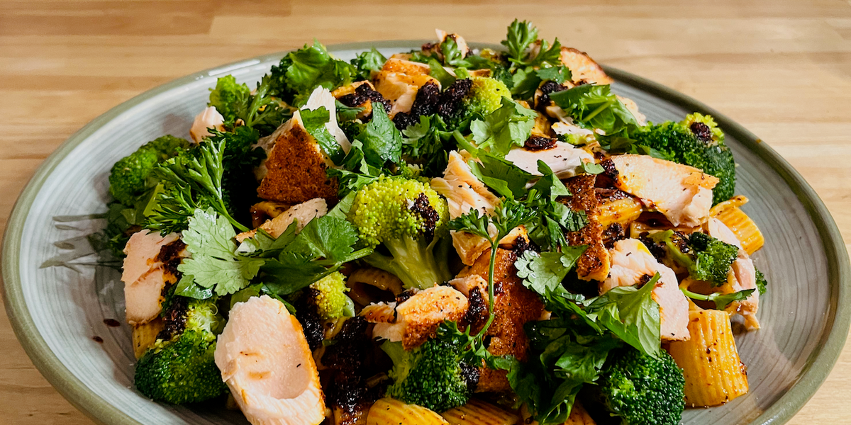 Rigatoni with Roasted Salmon and La Madre– Bocado Flavor Co